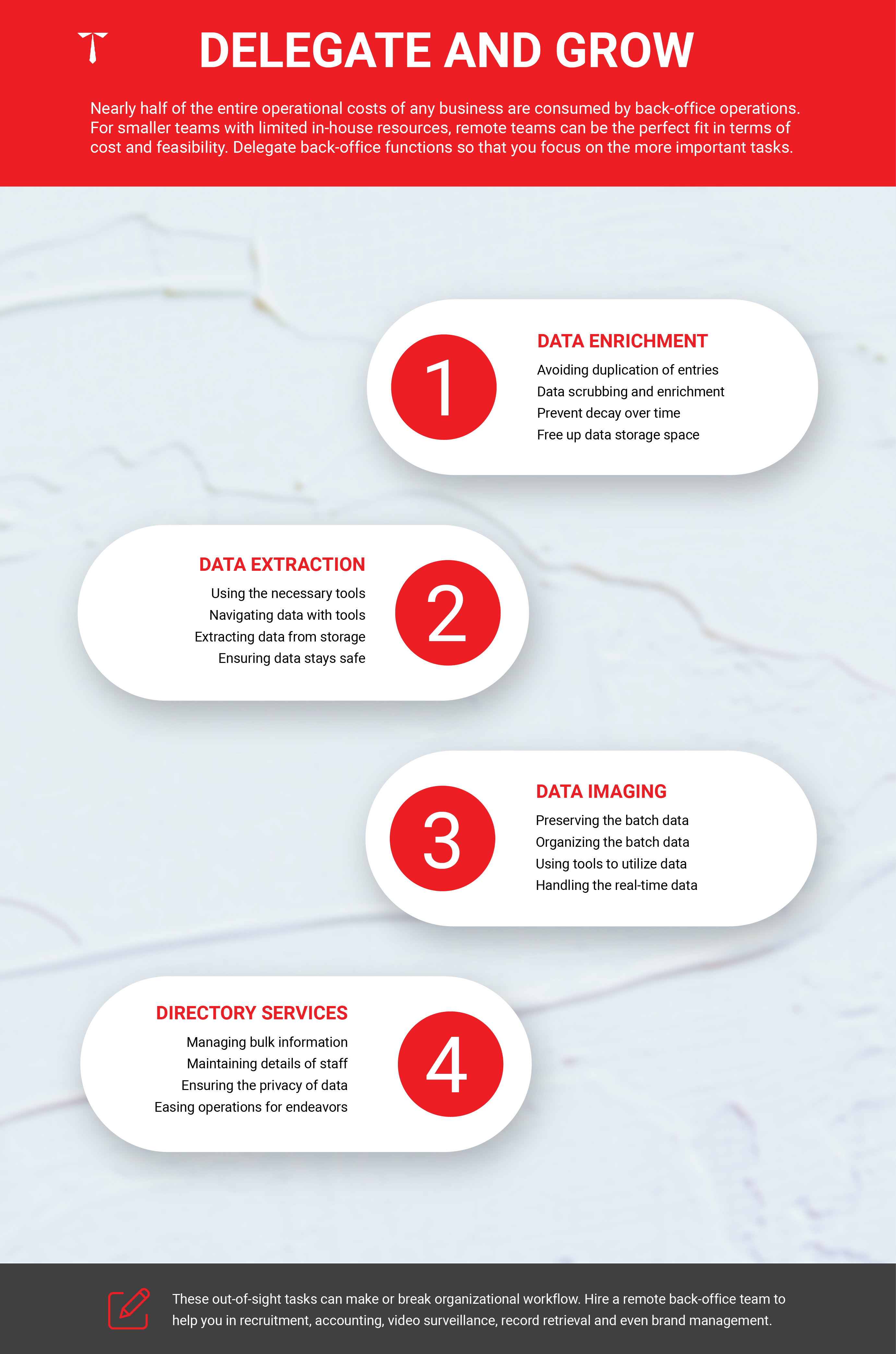 Infographic - Delegate and Grow | Technomine